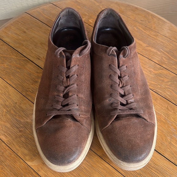 Allen Edmonds | Shoes | Allen Edmonds Canal Court Sneakers Brown Suede ...